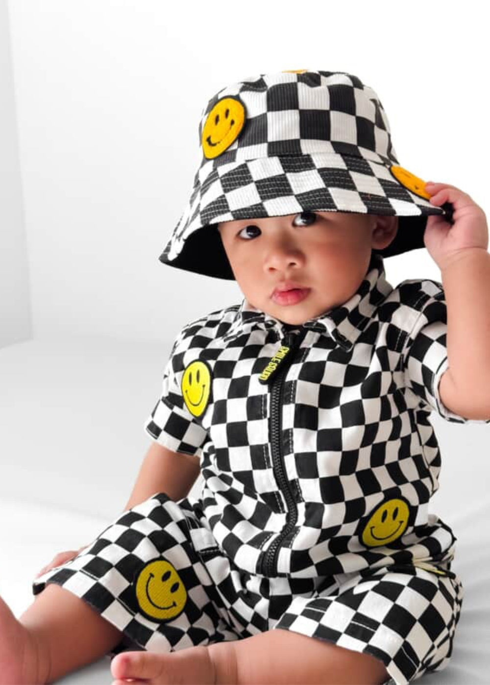 Little Trouble Checkered Overalls | Little Trouble