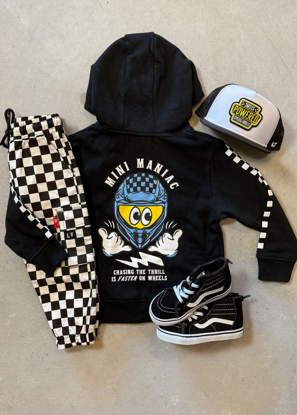 Mini Maniac Zip Hoodie - Little Trouble