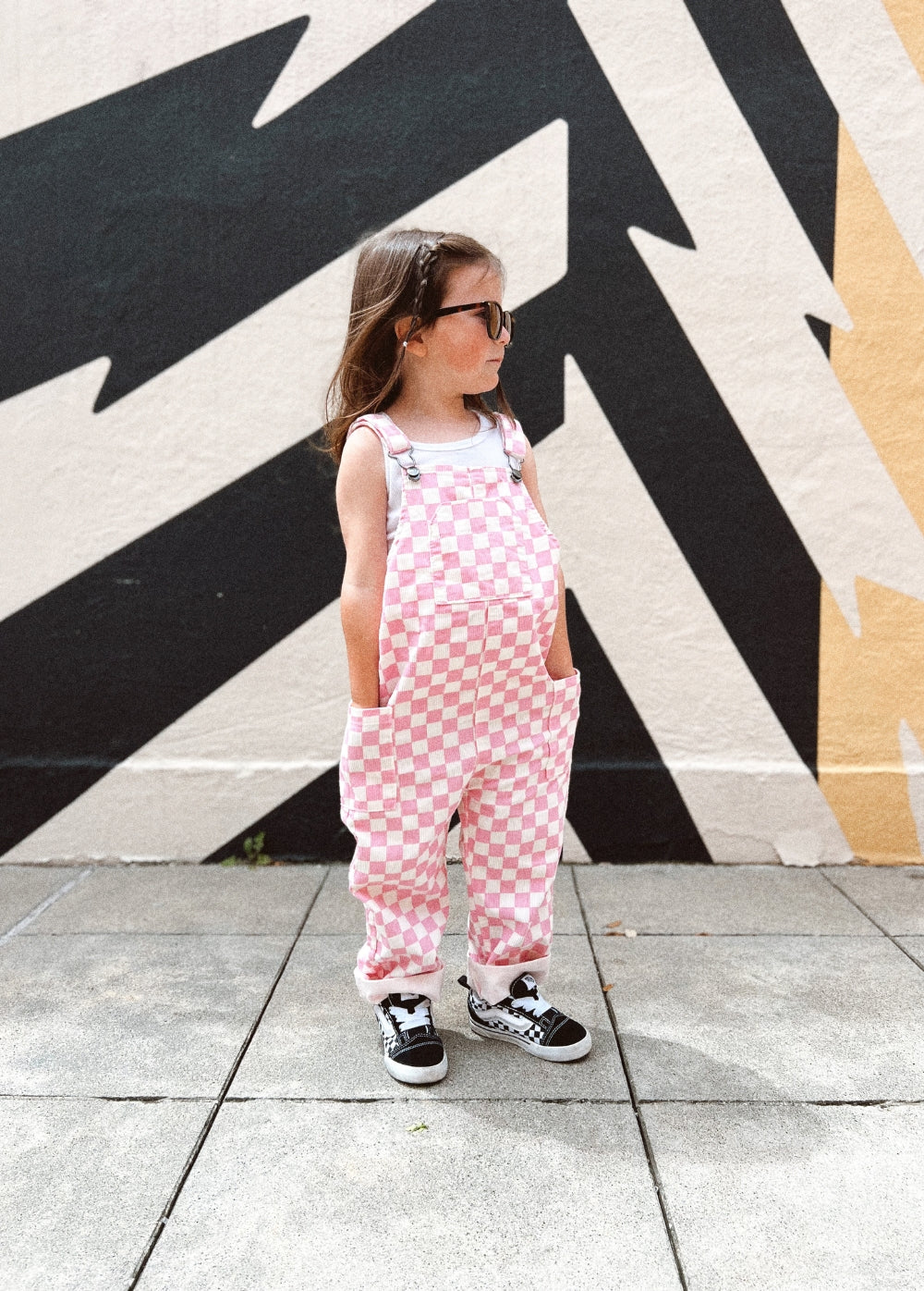 Little Trouble Checkered Overalls | Little Trouble