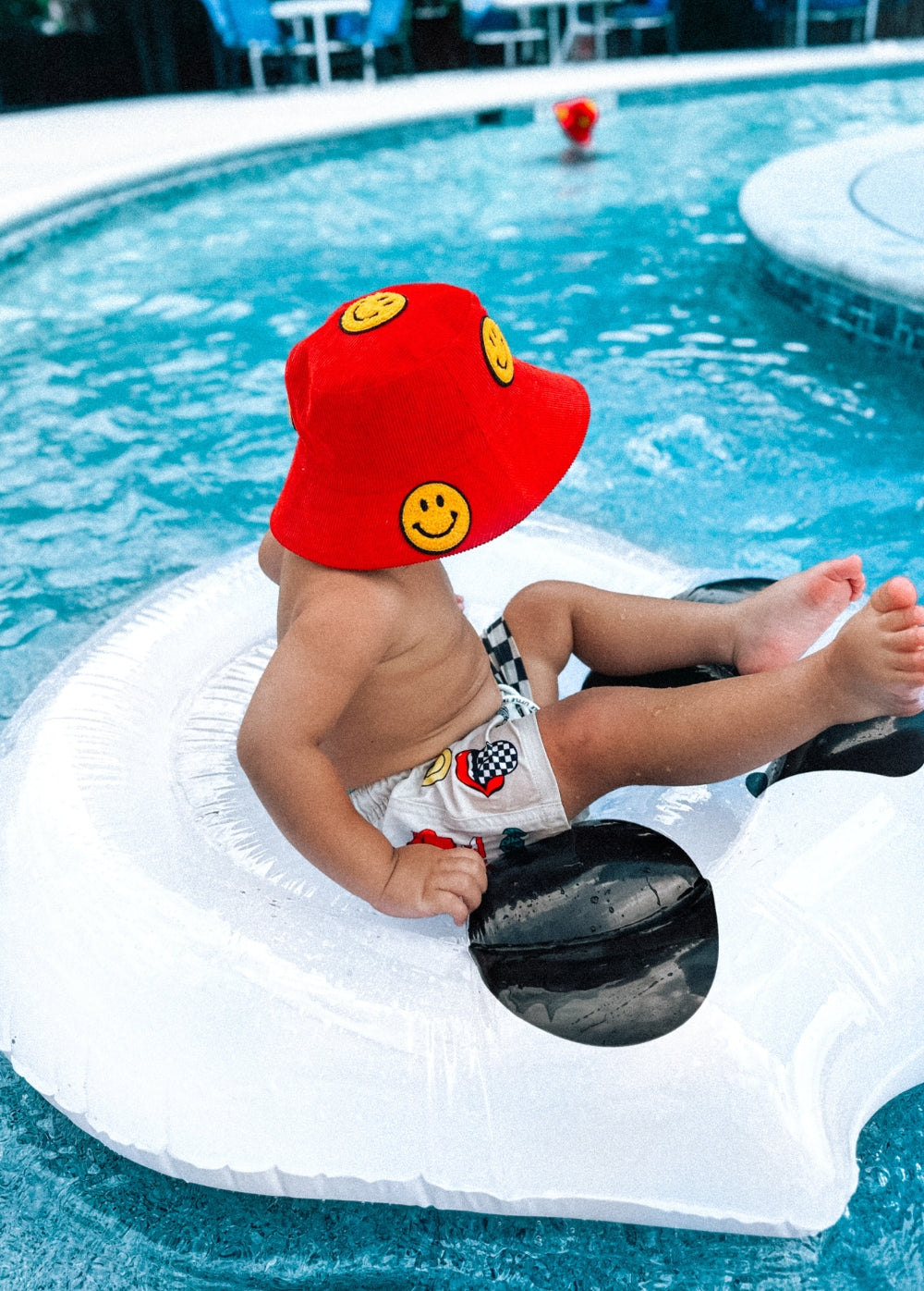 Smiley Bucket Hat Red | Little Trouble