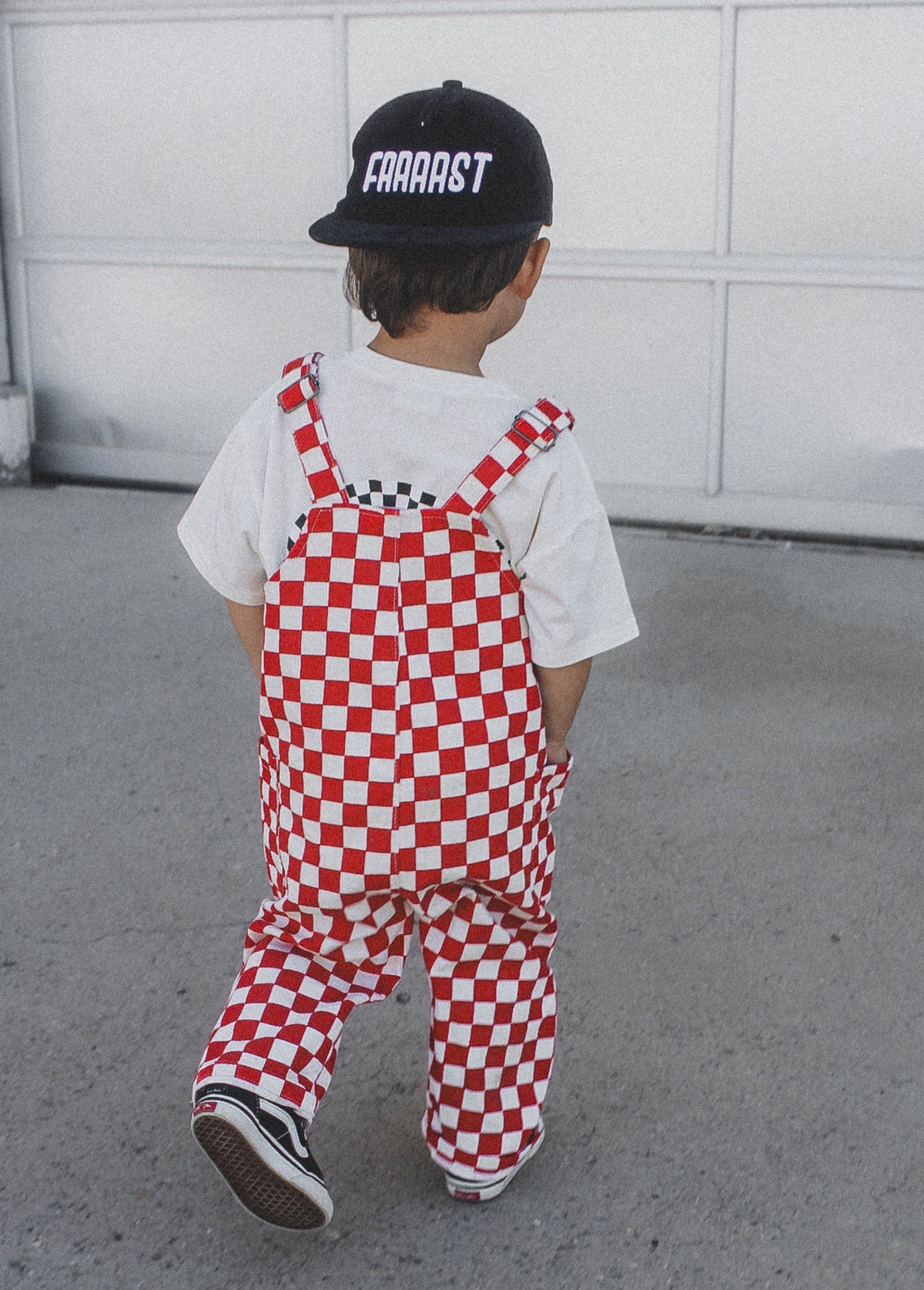 Little Trouble Checkered Overalls | Little Trouble