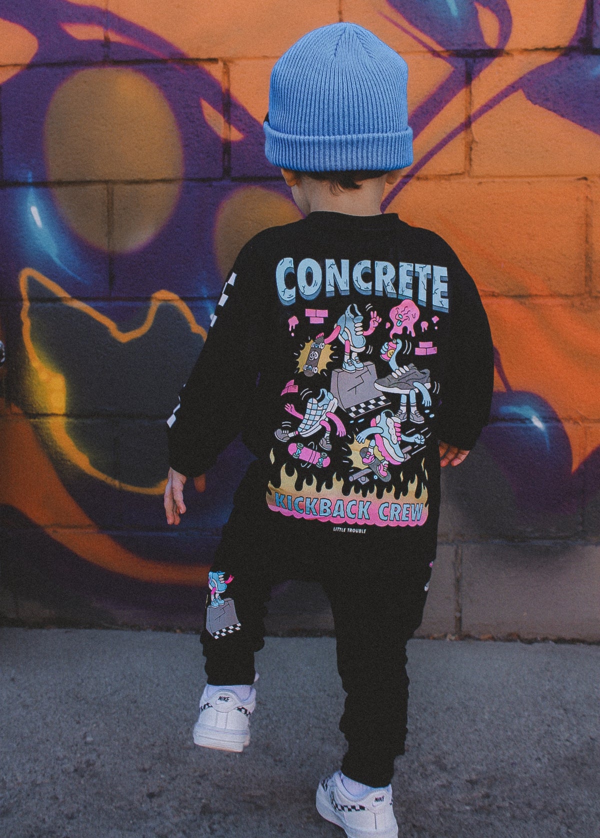 Concrete Kickback Long Sleeve | Little Trouble