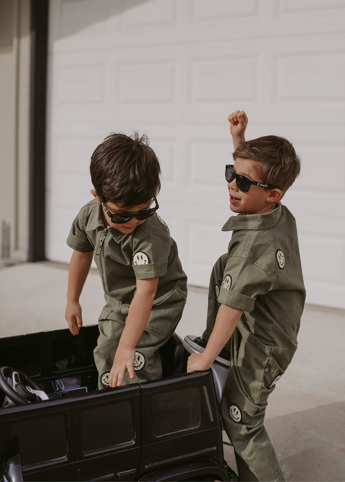 Little Trouble Checkered Overalls | Little Trouble