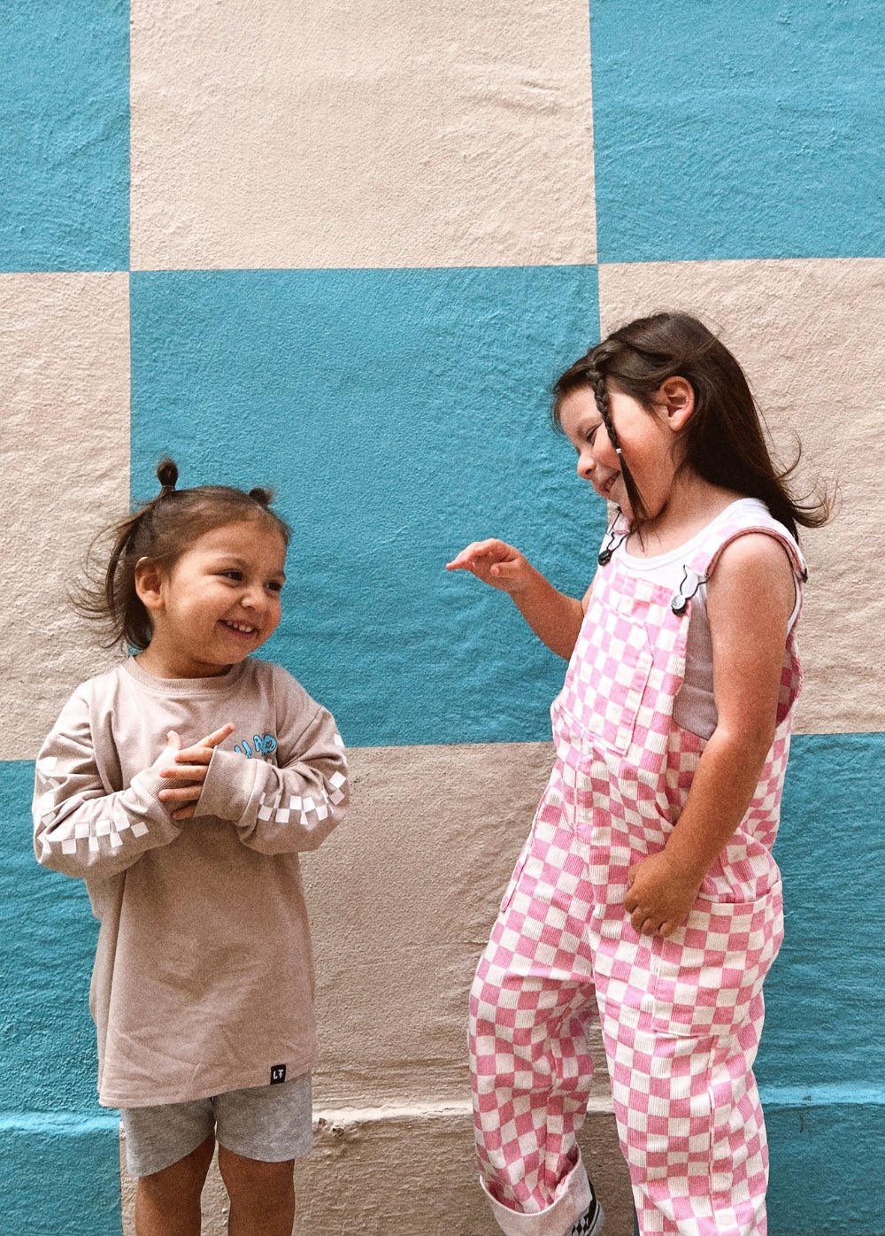 Little Trouble Checkered Overalls | Little Trouble