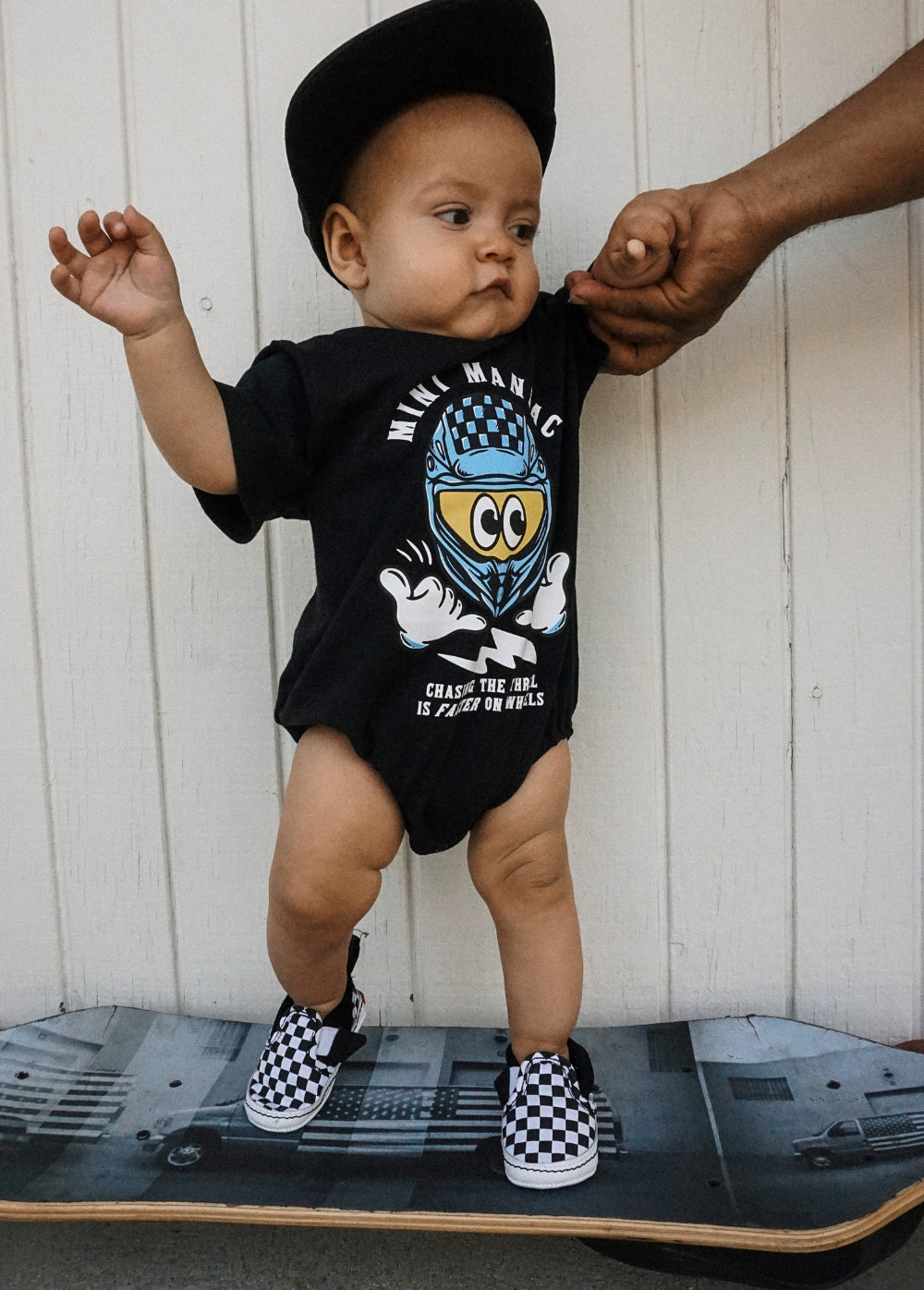 Mini Maniac Baby Romper | Little Trouble