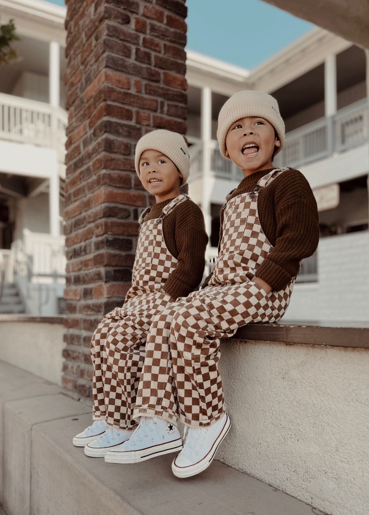 Little Trouble Checkered Overalls | Little Trouble