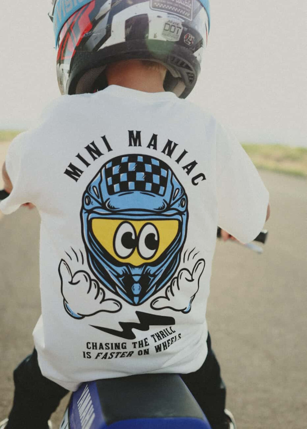 Mini Maniac T-Shirt - White | Little Trouble